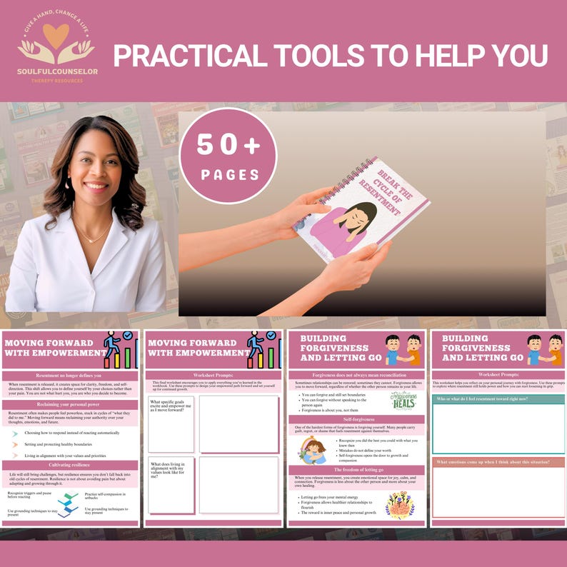 Resentment Recovery Workbook, Therapy Guide for Teens and Adults ...