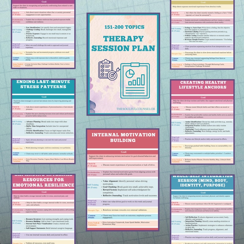 250 Therapy Interventions & Session Plans, Mental Health Techniques and ...