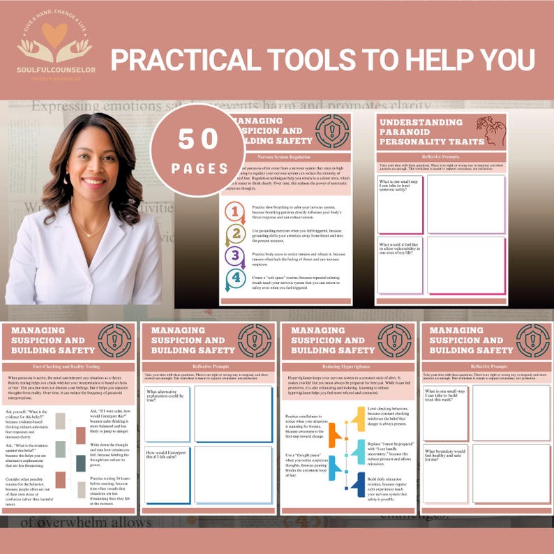 Paranoid Personality Disorder Workbook for Teens & Adults | Self-help ...