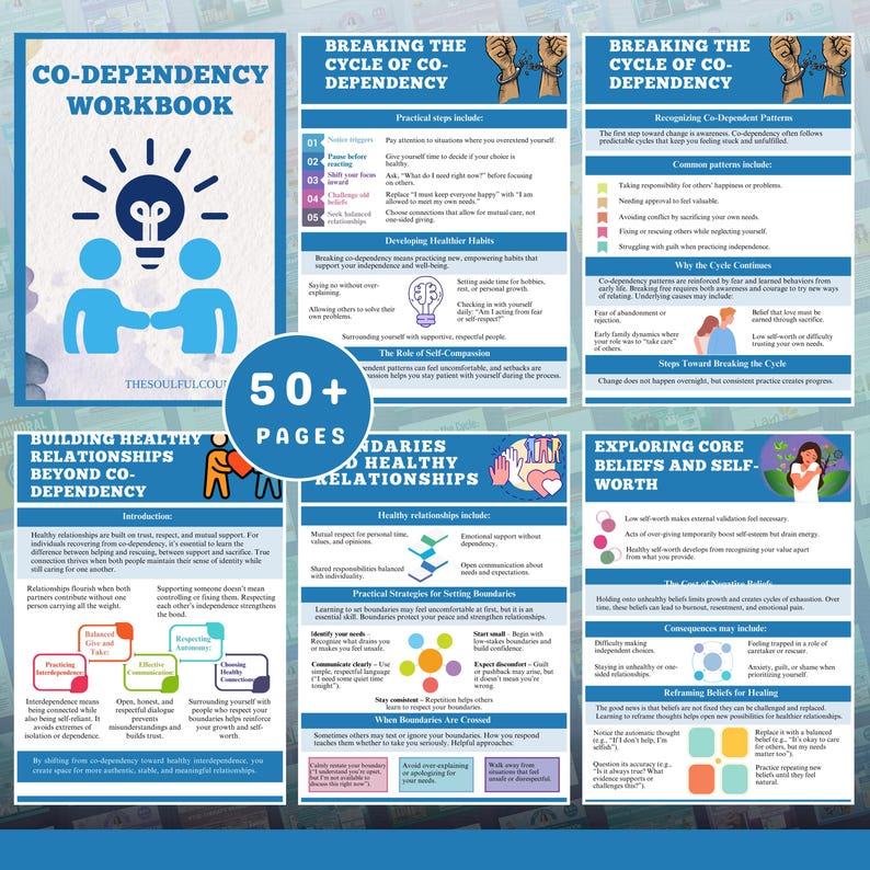 Co-dependency Recovery Workbook: Therapy Guide for Healthy ...