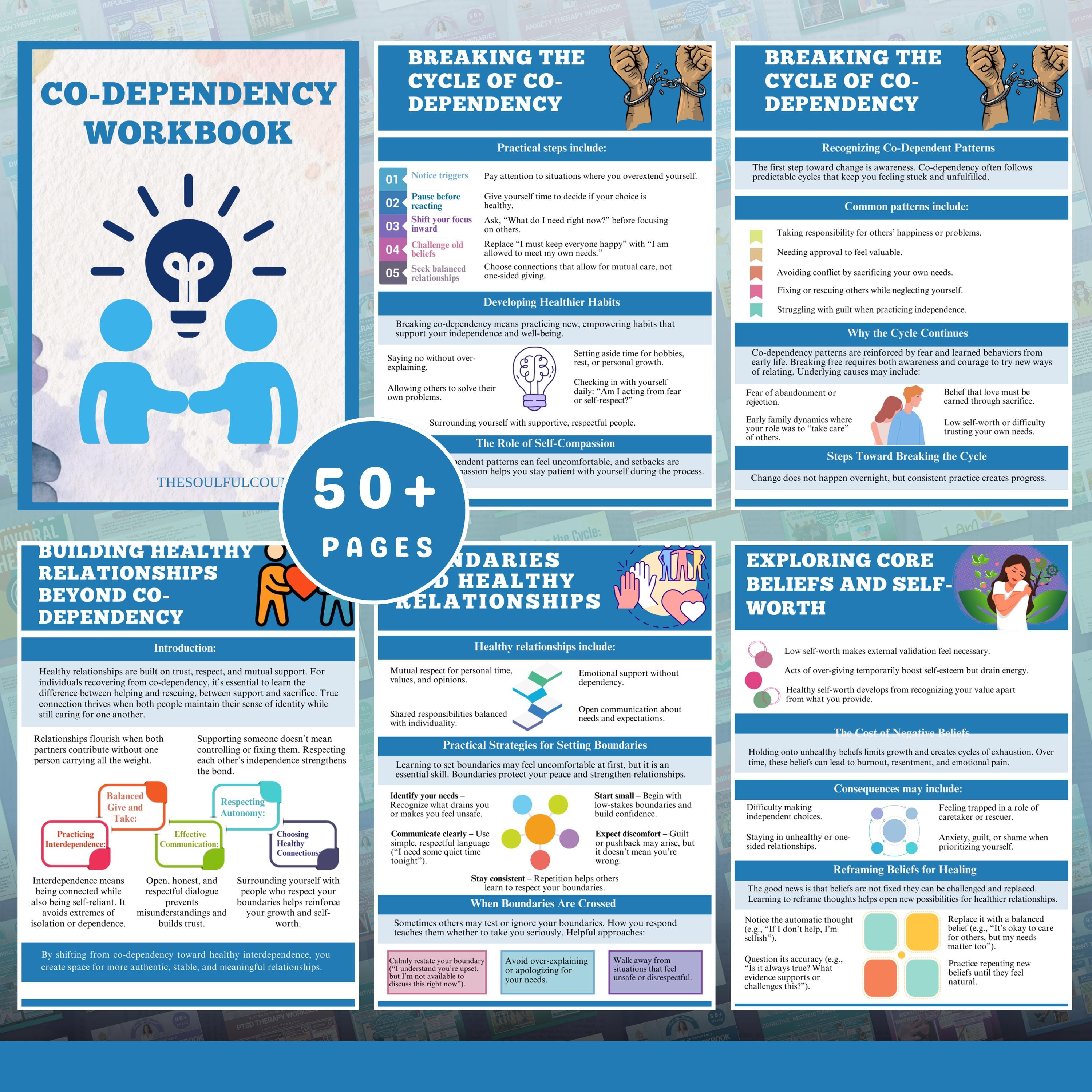 Co-dependency Recovery Workbook: Therapy Guide for Healthy ...