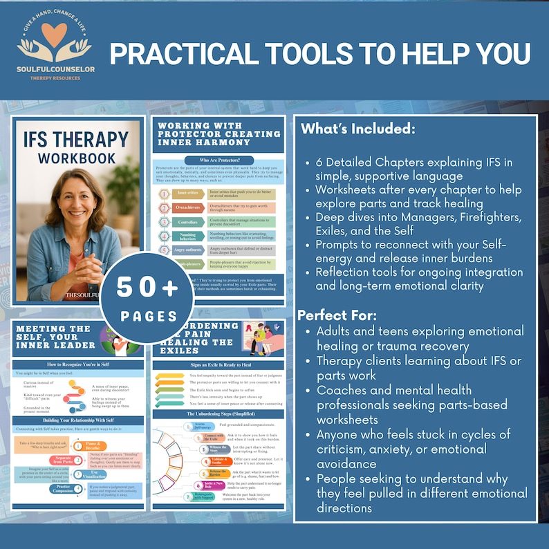 IFS Therapy Workbook: Trauma Recovery & Coping Skills (PDF Guidebook ...