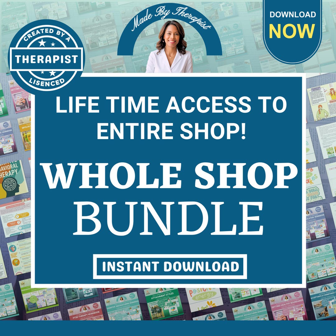 Whole Shop Therapy Mega Bundle, Complete Shop Bundle, Entire Workbooks ...