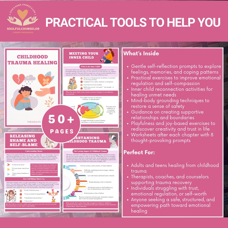 Childhood Trauma Recovery Workbook: Inner Child Healing, Therapeutic ...
