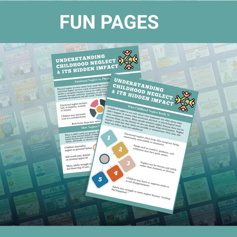 Healing Childhood Neglect Workbook for Teens & Adults, Self-worth ...