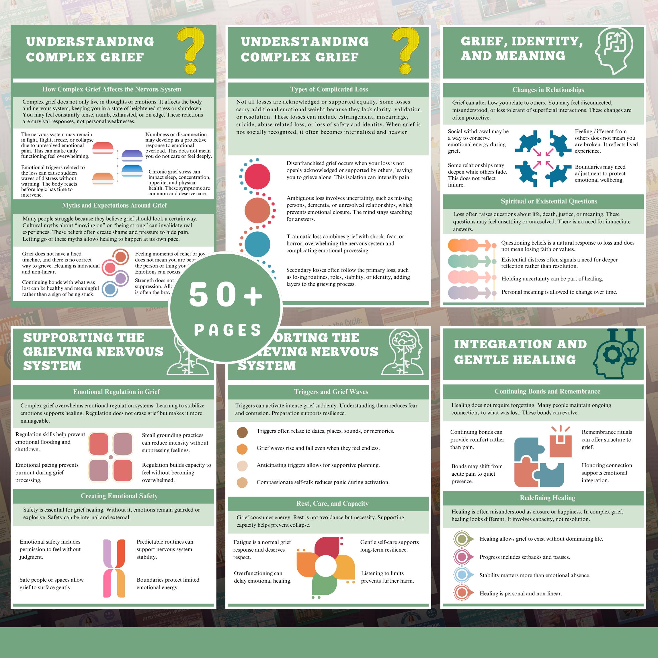 Complex Grief and Complicated Loss Workbook | Trauma-informed Grief ...