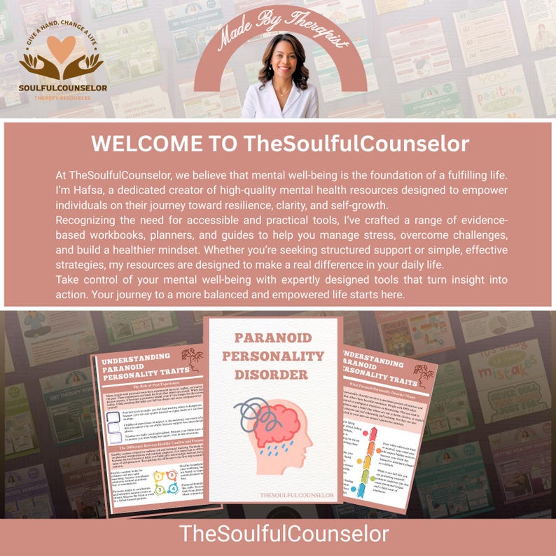 Paranoid Personality Disorder Workbook for Teens & Adults | Self-help ...