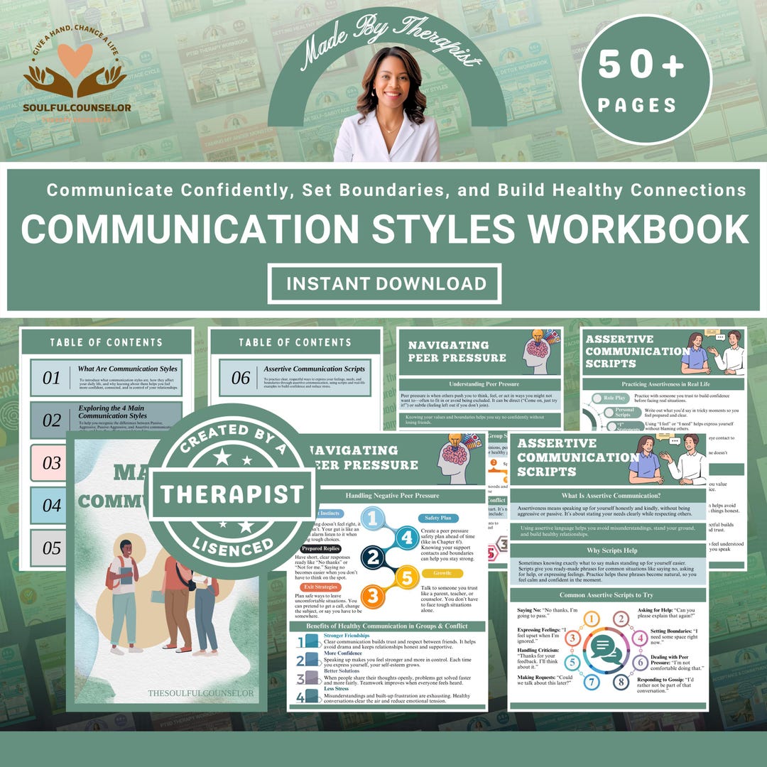 Teen Communication Skills Workbook: Assertiveness, Boundaries ...