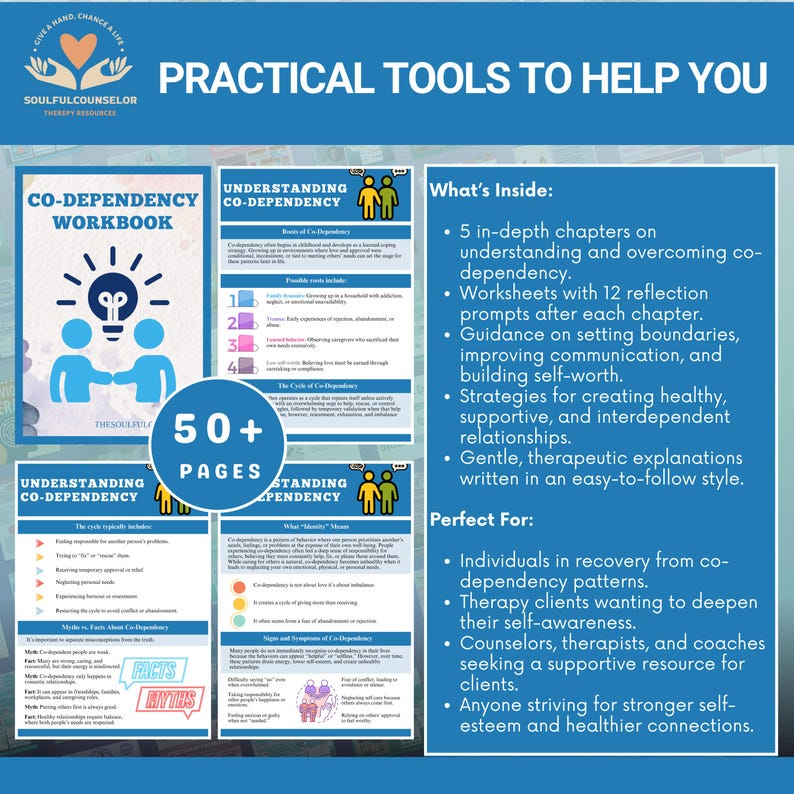 Co-dependency Recovery Workbook: Therapy Guide for Healthy ...