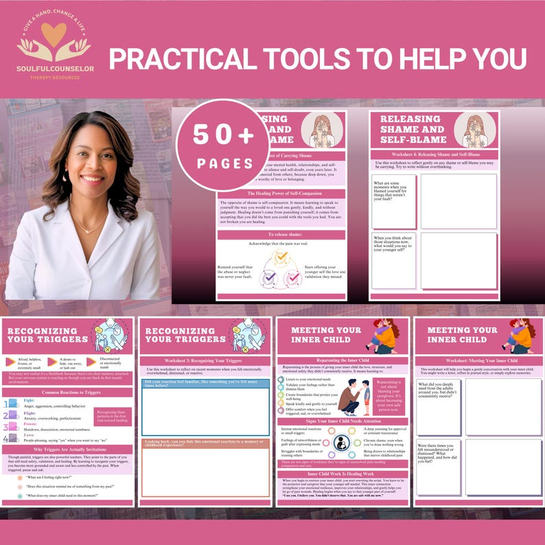 Childhood Trauma Recovery Workbook: Inner Child Healing, Therapeutic ...