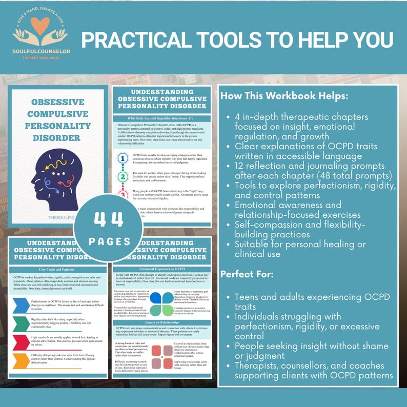 OCPD Workbook | Perfectionism & Control Therapy (printable PDF) - Etsy UK