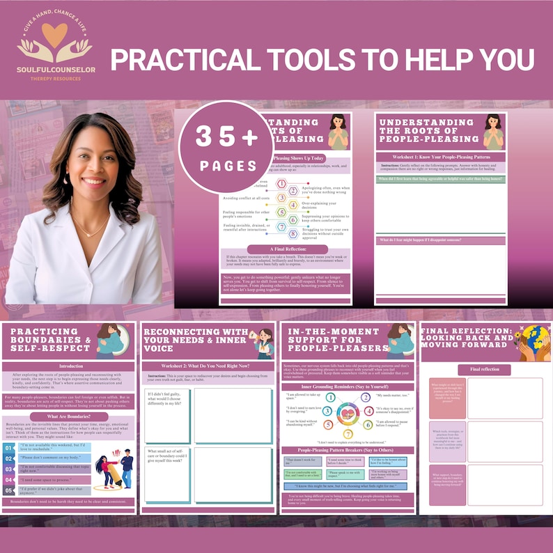 People-pleasing Recovery Workbook: Boundaries, Self-worth (PDF Download ...
