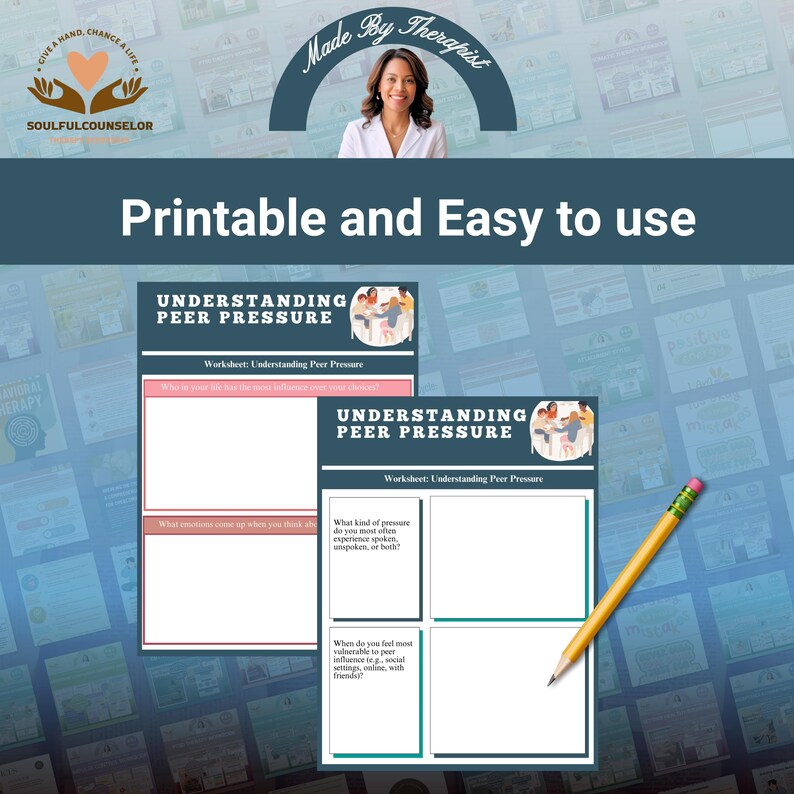 Teen Peer Pressure Workbook: Social Skills, Boundaries, Confidence (PDF ...