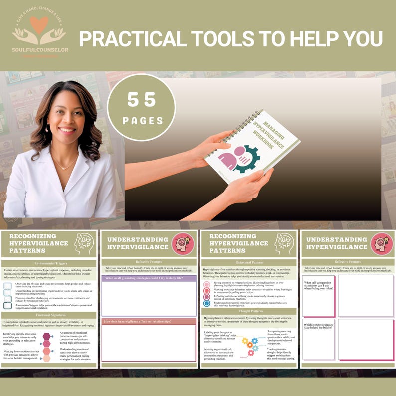Managing Hypervigilance Workbook for Teens & Adults | Emotional ...