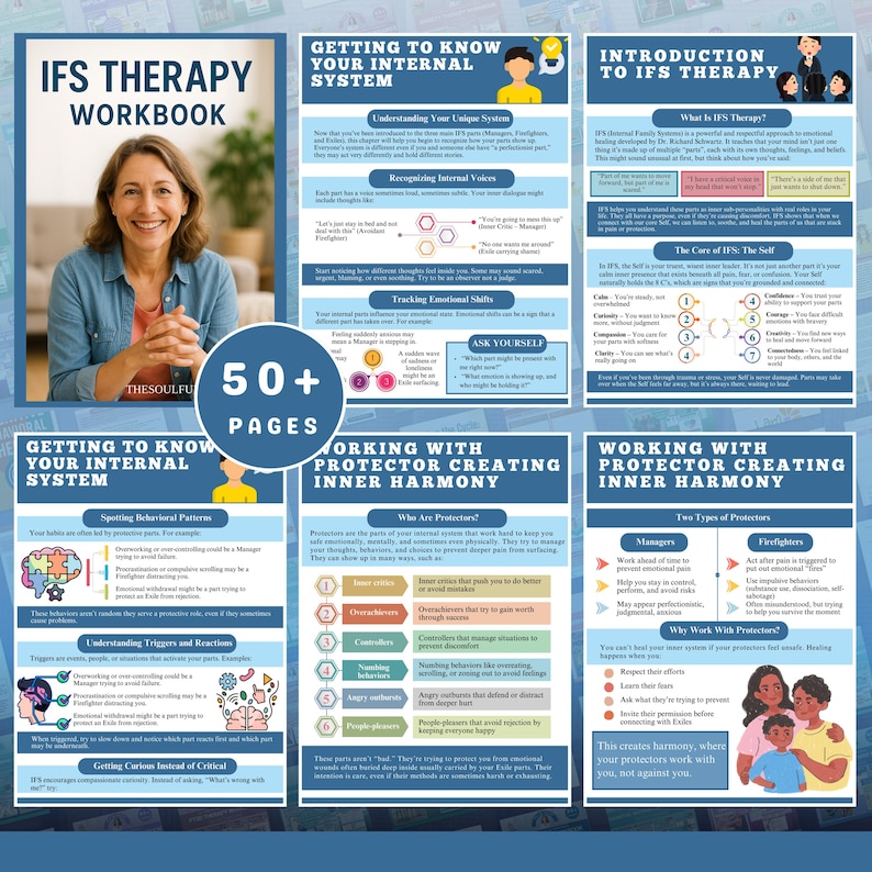 IFS Therapy Workbook: Trauma Recovery & Coping Skills (PDF Guidebook ...