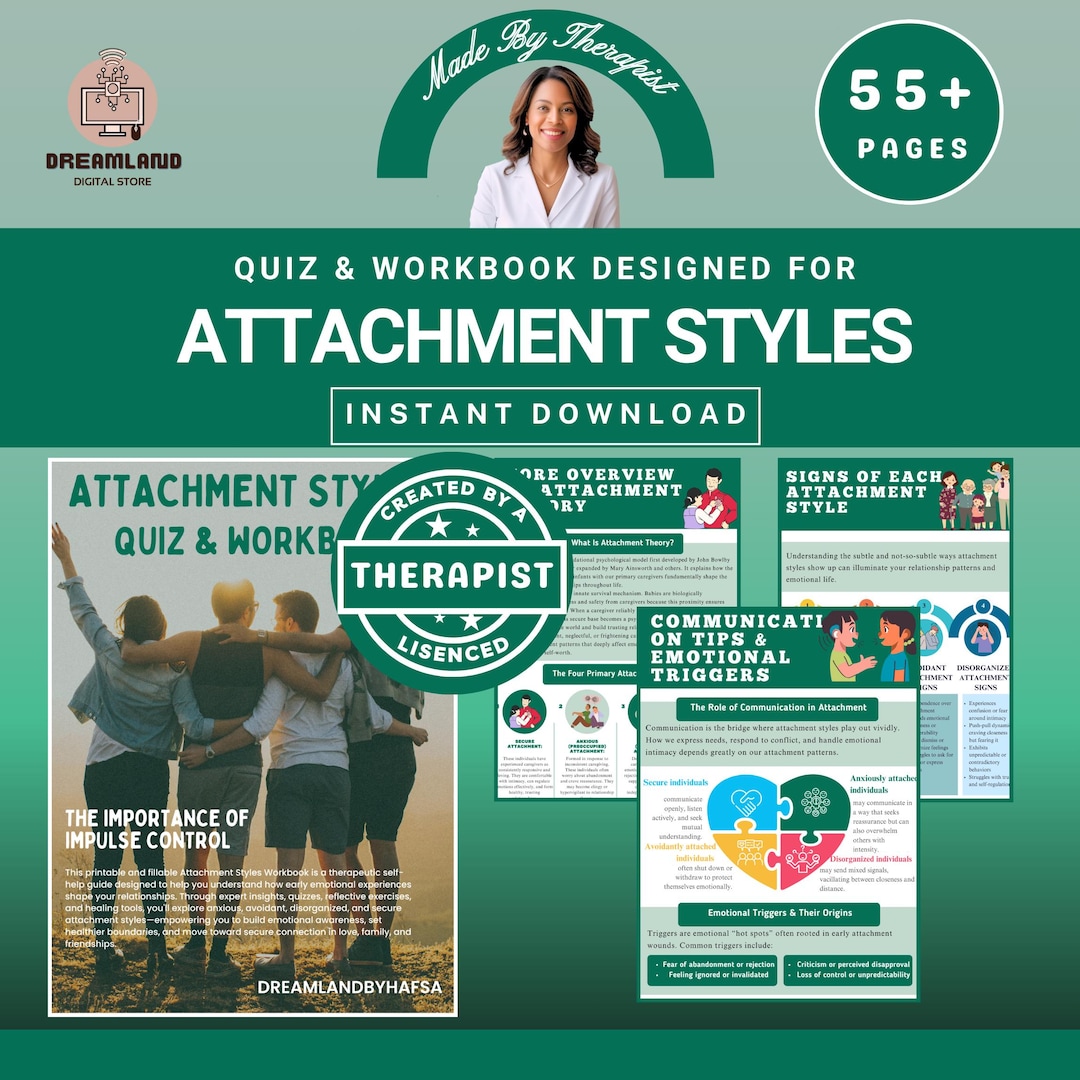 Attachment Styles Quiz & Workbook, Relationship Therapy for Teens and ...