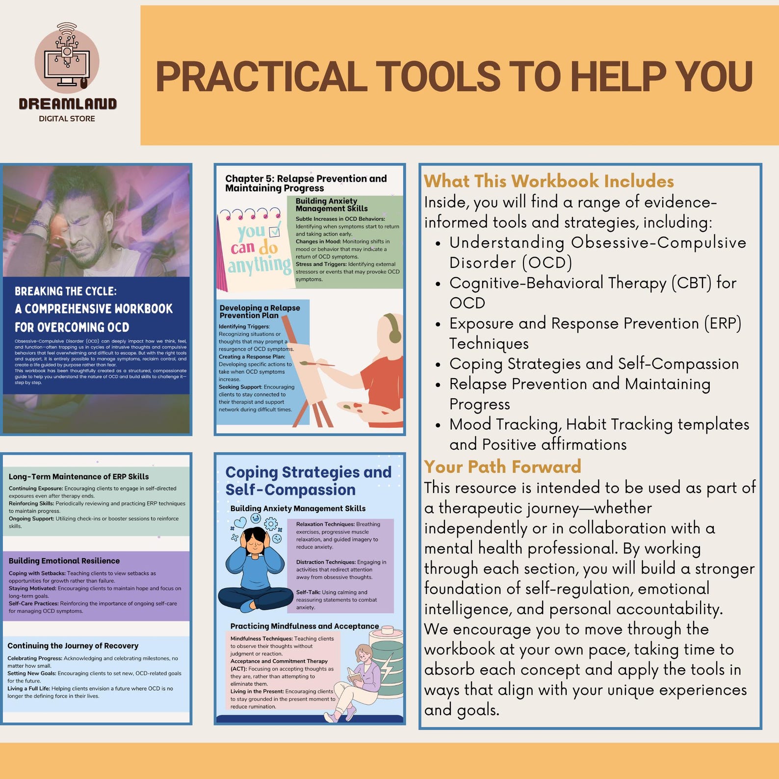 Obsessive-compulsive Disorder (OCD) Mega Bundle Workbook, Intrusive ...