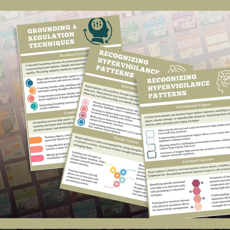 Managing Hypervigilance Workbook for Teens & Adults | Emotional ...