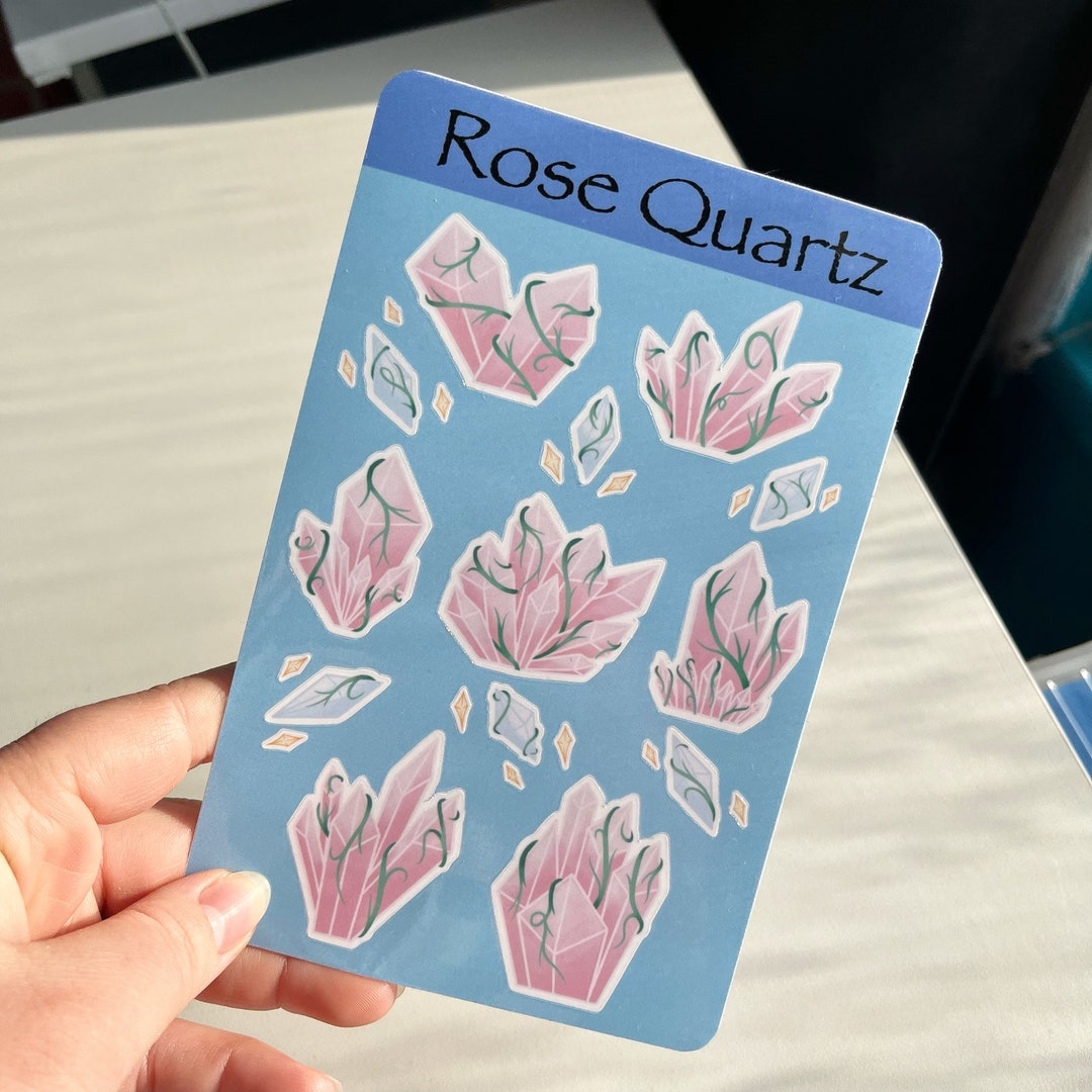 Rose Quartz Sticker Sheet - Etsy