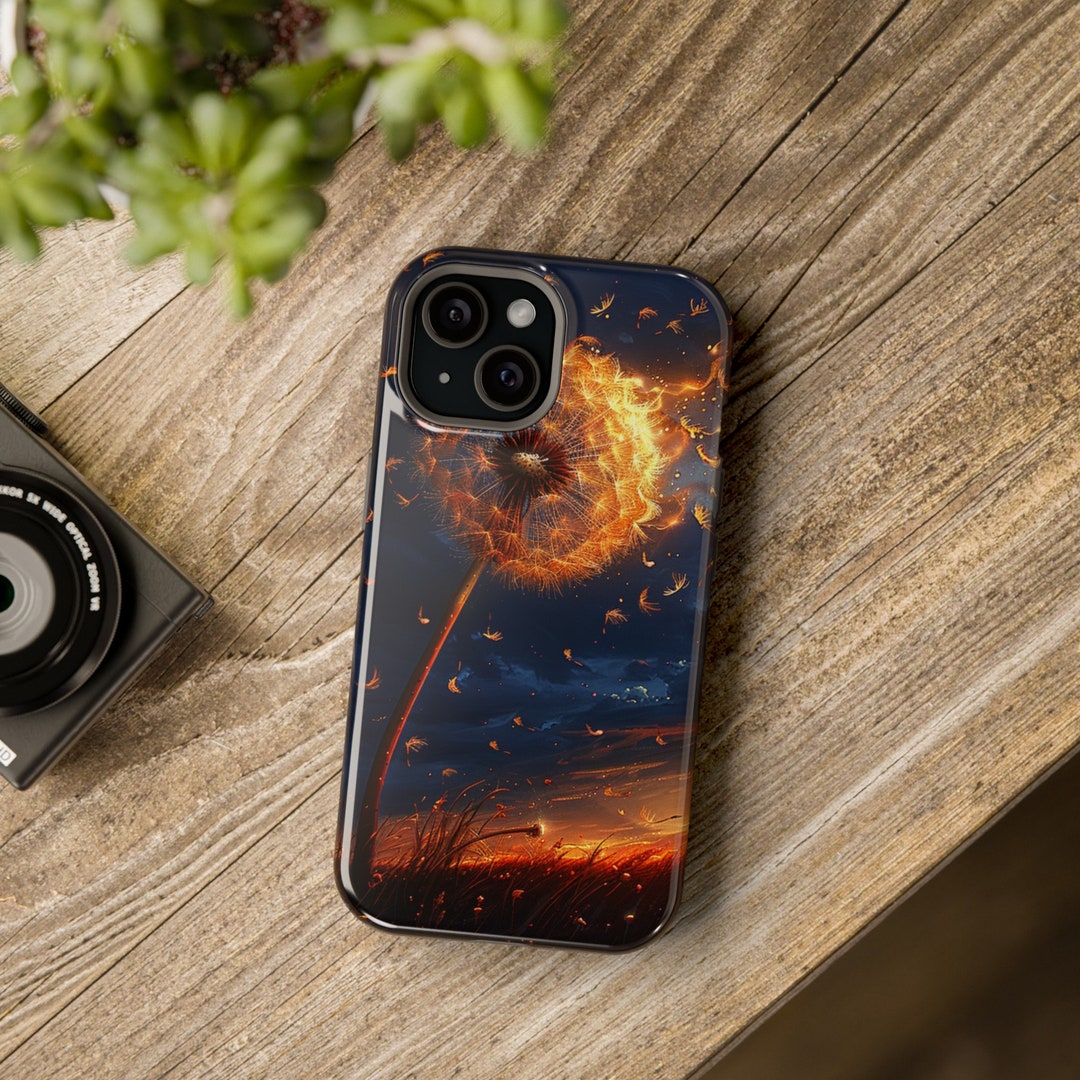 Whimsical Dandelion in the Evening Sky Phone Case, Phone Case for ...