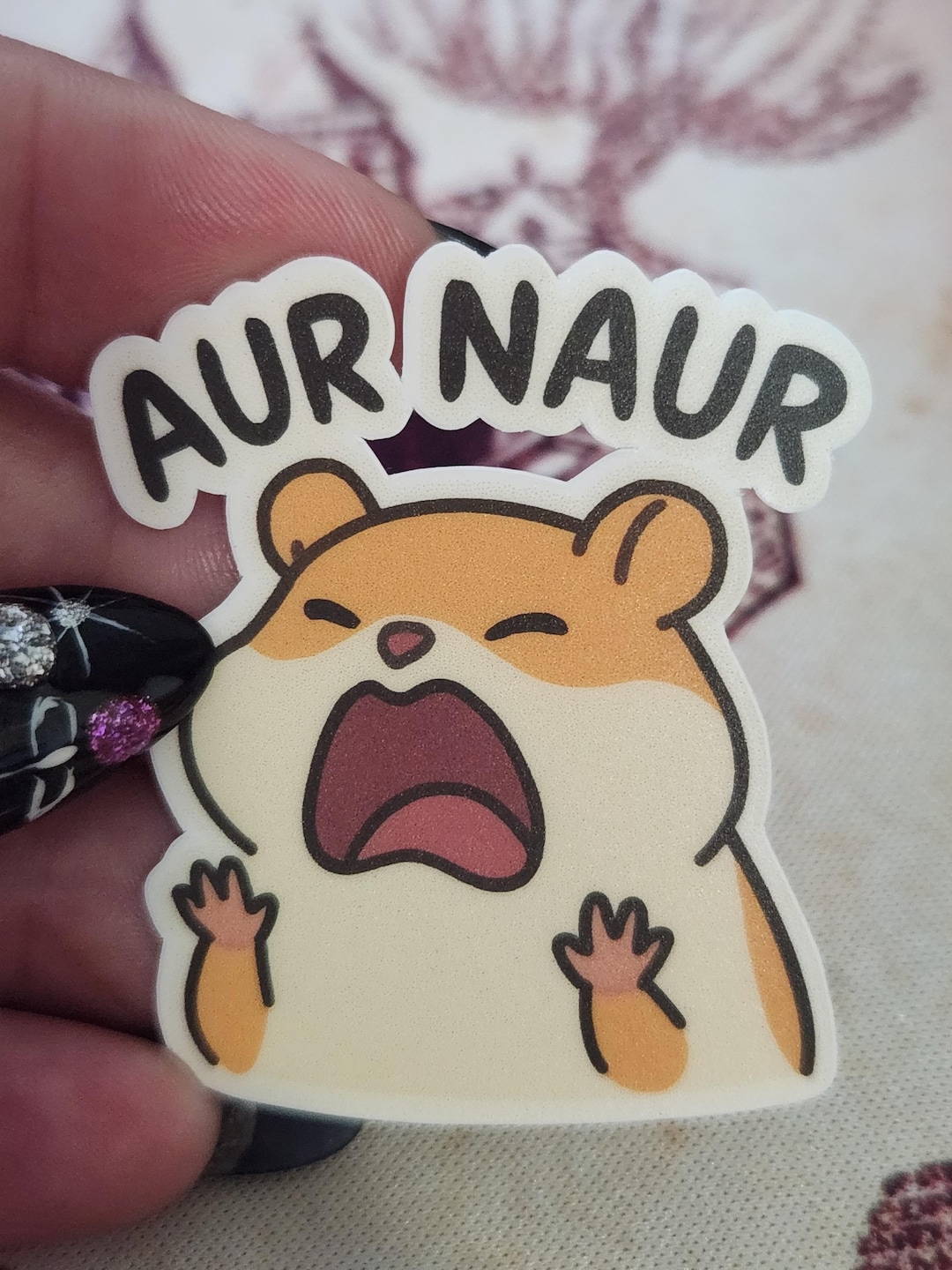 Aur Naur Screaming Hamster Meme Sticker | Funny Panic Reaction - Etsy