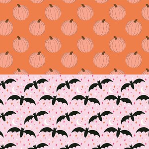 Halloween Magic Printable Digital Paper Set With Ghosts, Witch Hats ...