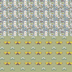 Moth Magic Printable Digital Paper Set, Seamless Repeat Pattern Set - Etsy