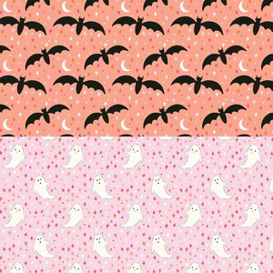 Halloween Magic Printable Digital Paper Set With Ghosts, Witch Hats ...