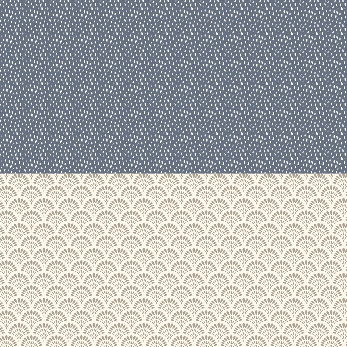 Salty Shells Printable Digital Paper Set Featuring Beach Motif Patterns ...