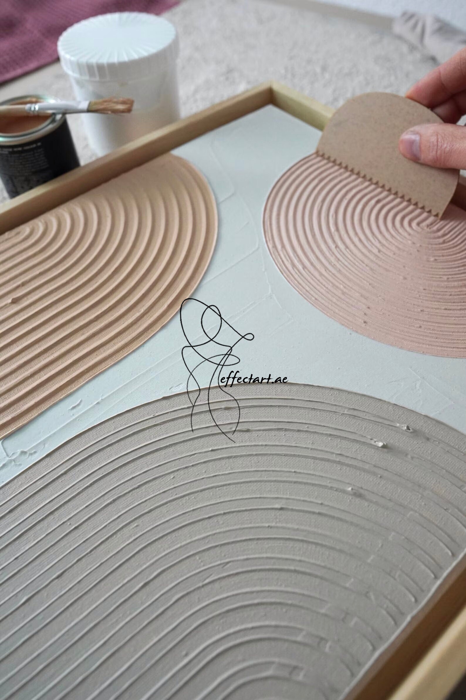 Beige Textured Arch Wall Art - Etsy