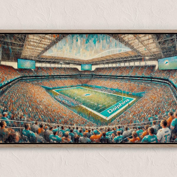 Miami Dolphins Room Art - Etsy