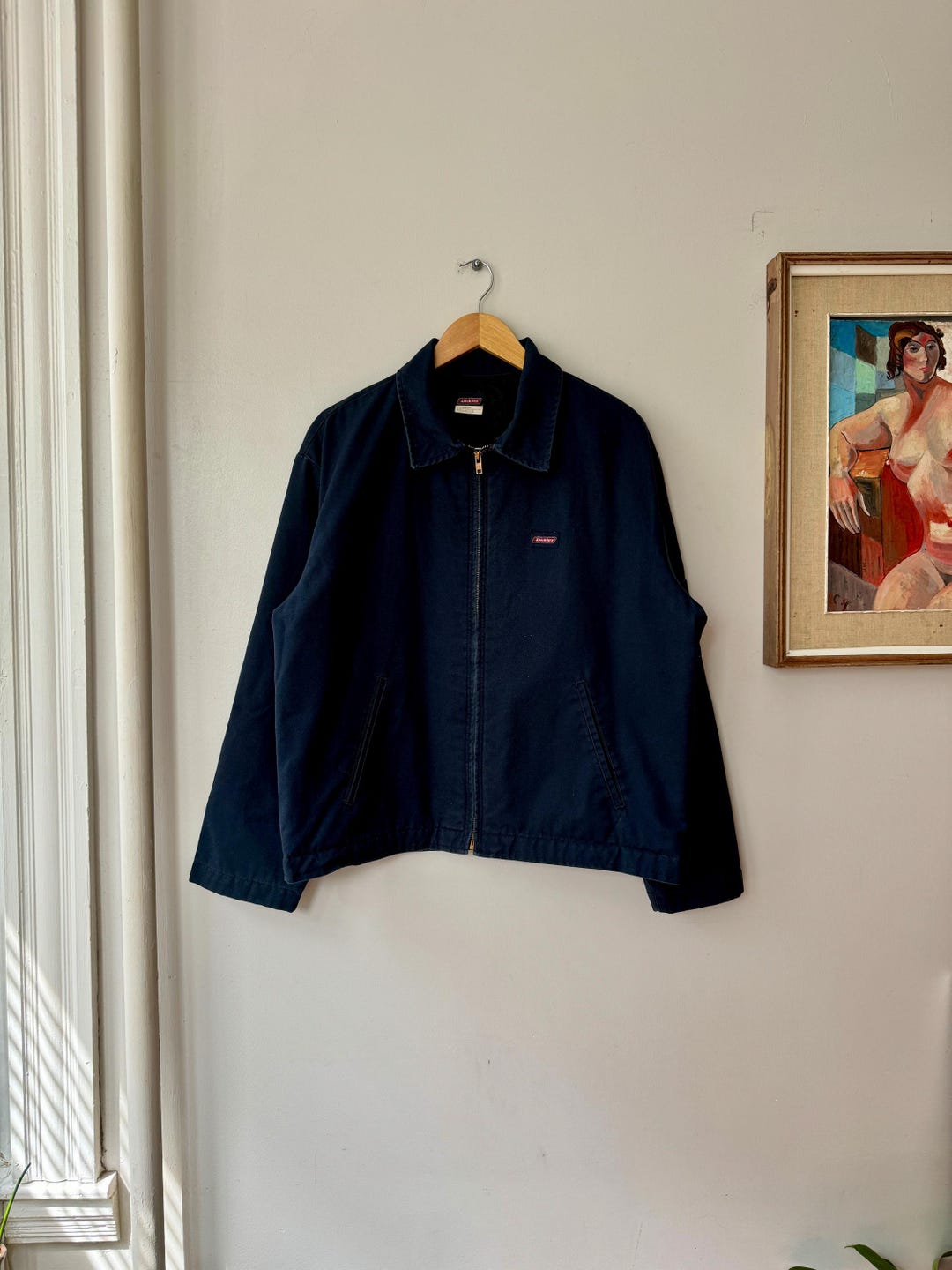 DICKIES Navy Work Jacket - Etsy