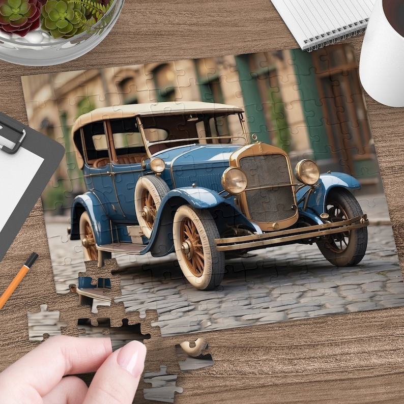 Vintage Car Jigsaw Puzzle: Classic Automobile Collector's Edition - Etsy