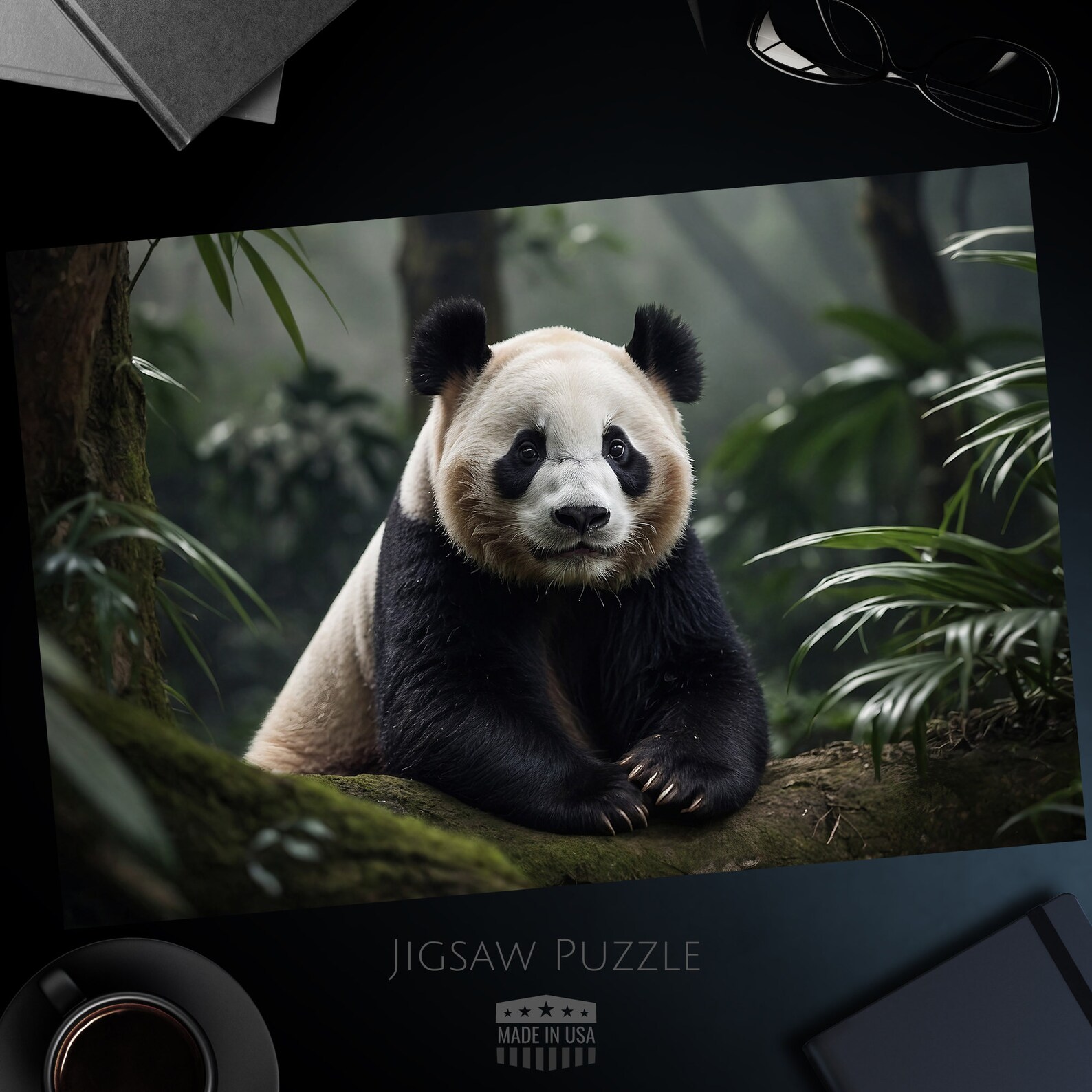 Adorable Panda Jigsaw Puzzle, Perfect Family Game Night Activity ...