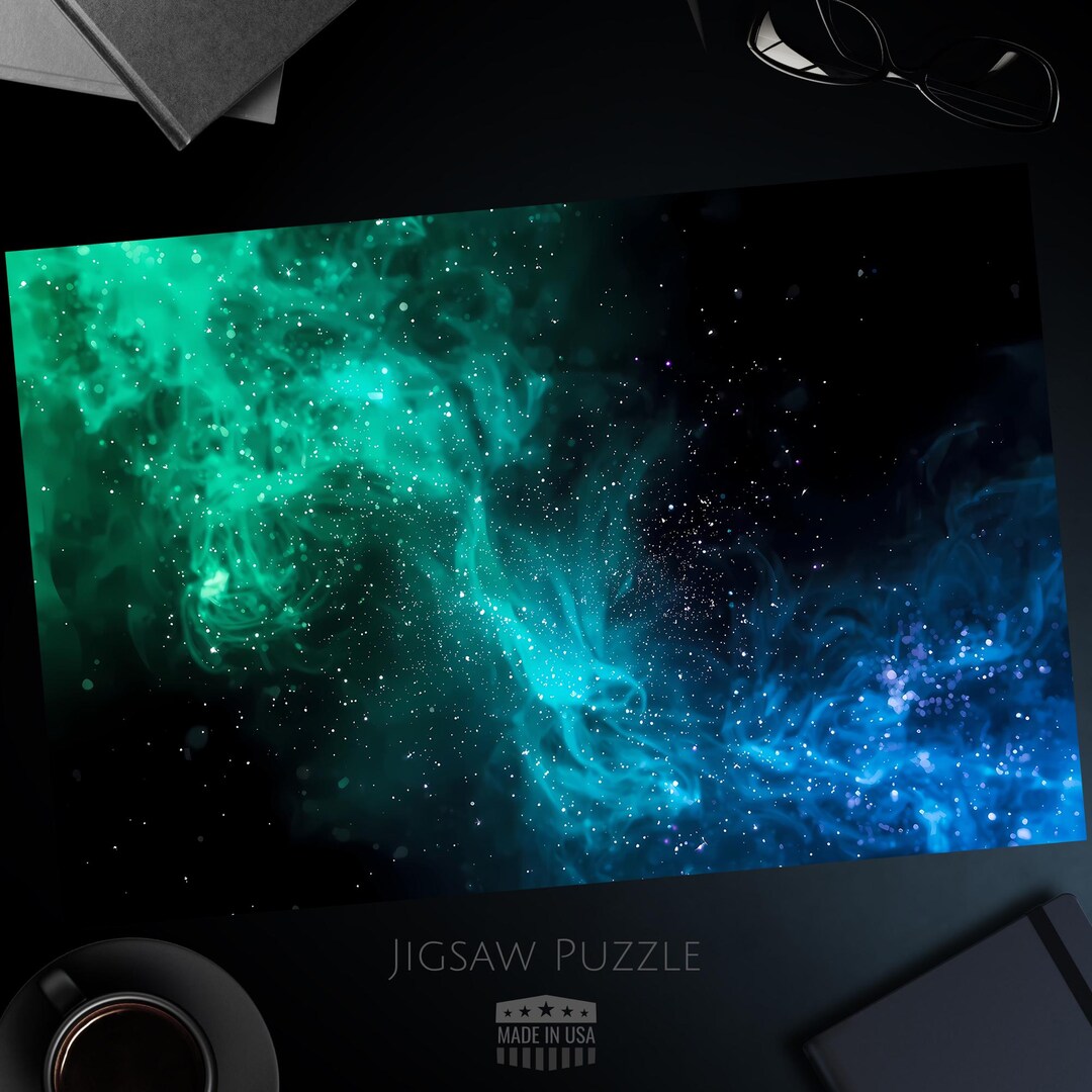 Abstract Nebula Puzzle Image, Galaxy Space Jigsaw, 1000, 500, 250, 100 ...