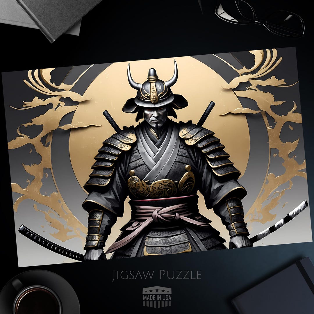 Mythical Samurai Jigsaw Puzzle: Japanese Warrior Art - Etsy