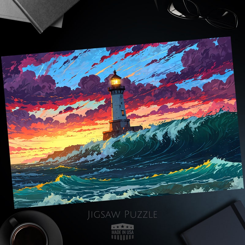 Lighthouse Puzzle - Etsy