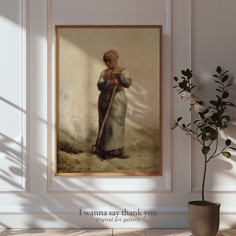 Vintage Farmer Wall Art, Rustic Farmhouse Decor, Antique Agricultural ...