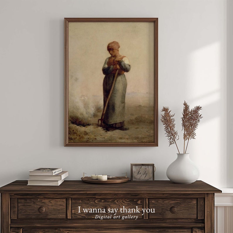 Vintage Farmer Wall Art, Rustic Farmhouse Decor, Antique Agricultural ...