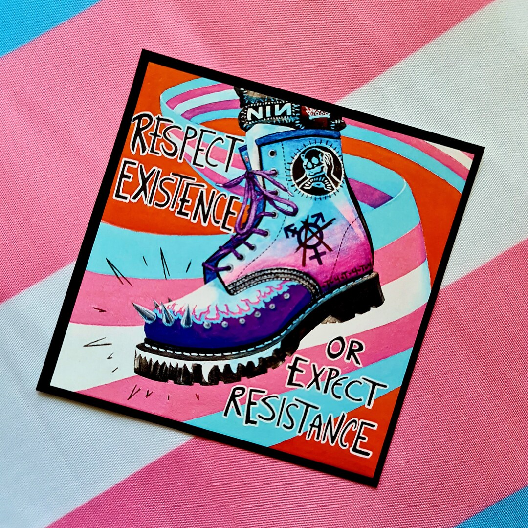 Transgender Boot Sticker - Etsy