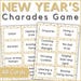 New Year's Eve Printable Charades Cards - Family Charades Game Cards ...