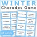 Winter Printable Charades Cards - Family Charades Game Cards for ...