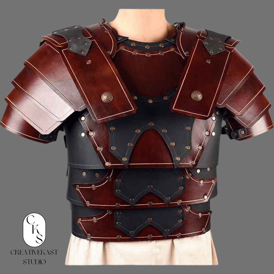Men's Medieval ,armor SCA Leather Shoulders,larp Cosplay Clothes,viking ...