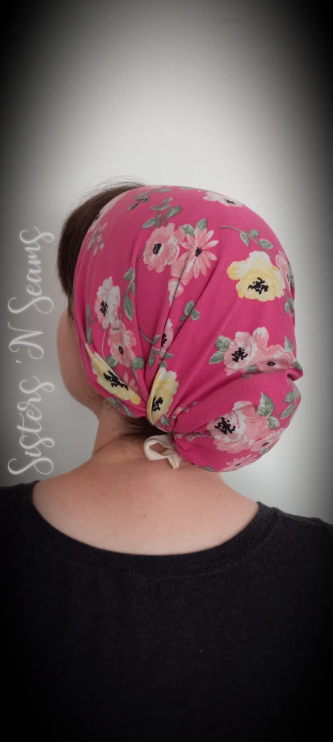 Pink Floral Snood Full Covering - Etsy