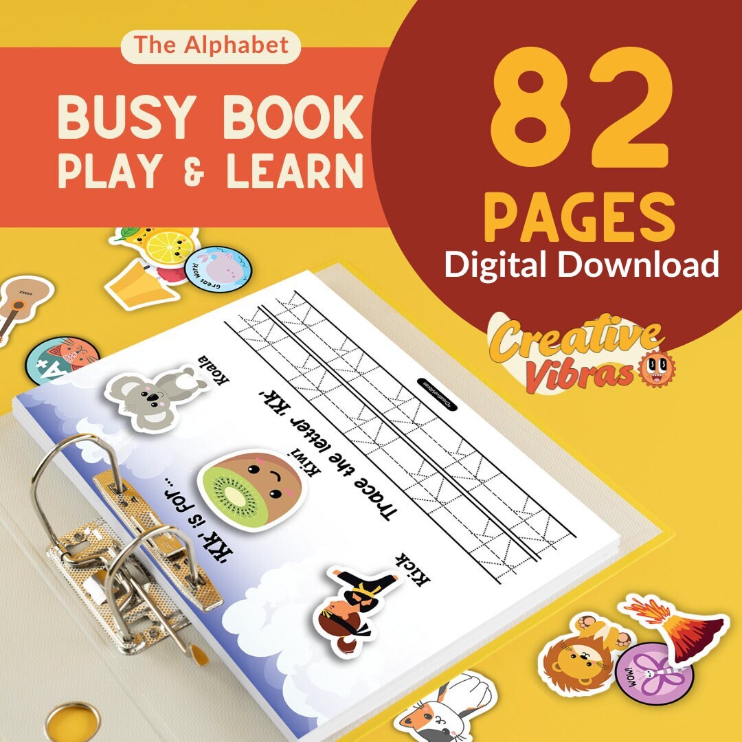 Alphabet Busy Book Early Childhood Education, Printable Worksheets for ...