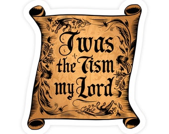Twas the 'tism Holographic Sticker - Etsy