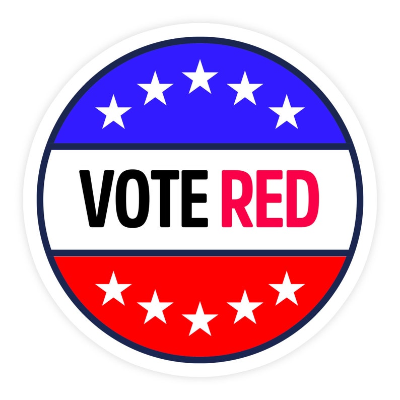 Vote Red Republican Sticker, Right Wing Conservative Meme Stickers - Etsy