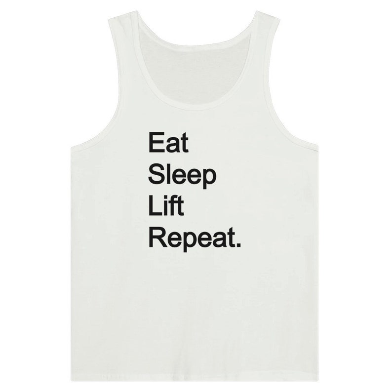 Eat Sleep Lift Repeat Women's Workout Tank Top, Gym Shirt for Women ...