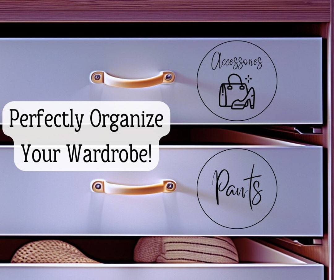 Printable Women Clothing Labels, Closet Labels, Goodnotes Stickers ...