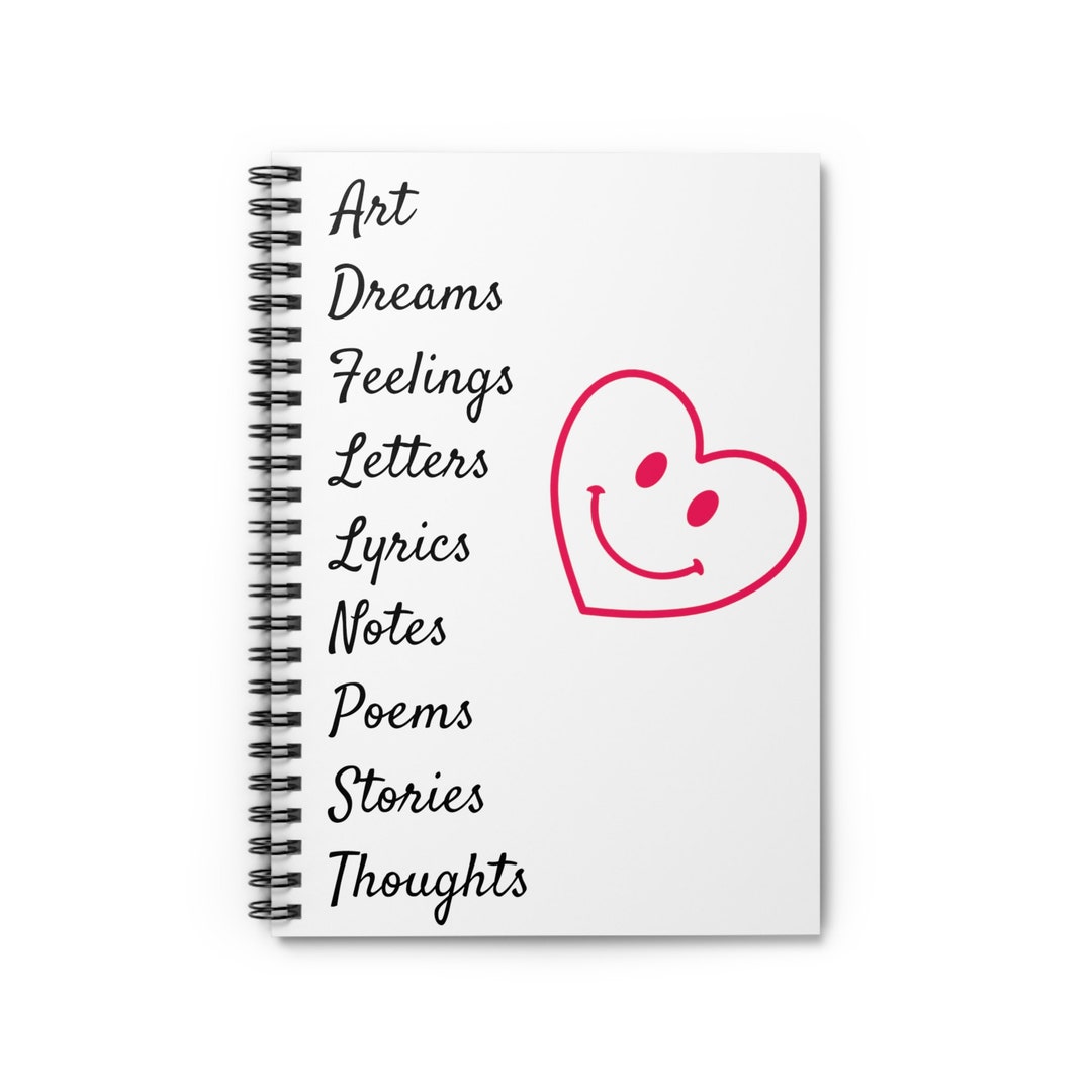 Art, Dreams, Feelings, Letters, Lyrics, Etc. Journal - Etsy